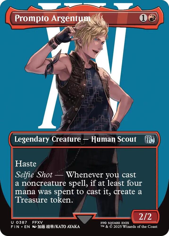 Prompto Argentum (Borderless) - FINAL FANTASY - Magic: The Gathering ...