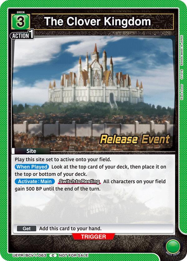 The Clover Kingdom - UE08BT: Black Clover Release Event Cards - Union ...