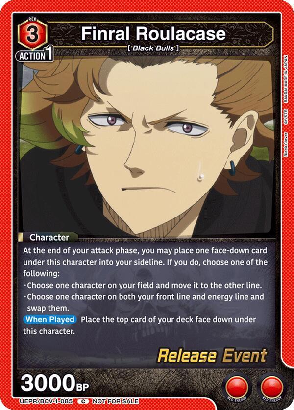 Finral Roulacase (085) - UE08BT: Black Clover Release Event Cards ...