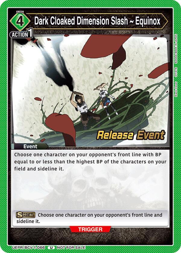 Dark Cloaked Dimension Slash ~ Equinox - UE08BT: Black Clover Release ...