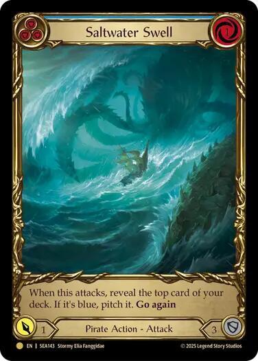 Saltwater Swell (Blue) (Treasure) - High Seas - Flesh and Blood TCG ...