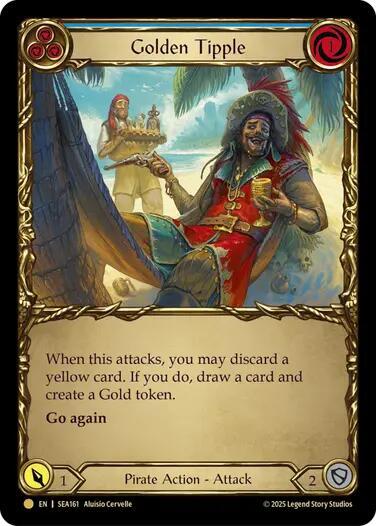 Golden Tipple (Blue) (Treasure) - High Seas - Flesh and Blood TCG ...