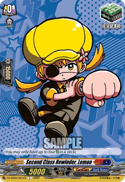Second Class Rewinder, Lemon - DZ-SS05: CoroCoro Start Deck Pack - Cardfight Vanguard ...