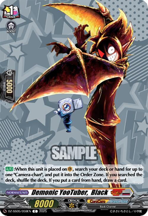 Demonic YooTuber, Black - DZ-SS05: CoroCoro Start Deck Pack - Cardfight Vanguard - TCGplayer.com