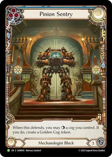 Pinion Sentry - GEM Pack 2 - Flesh and Blood TCG - TCGplayer.com
