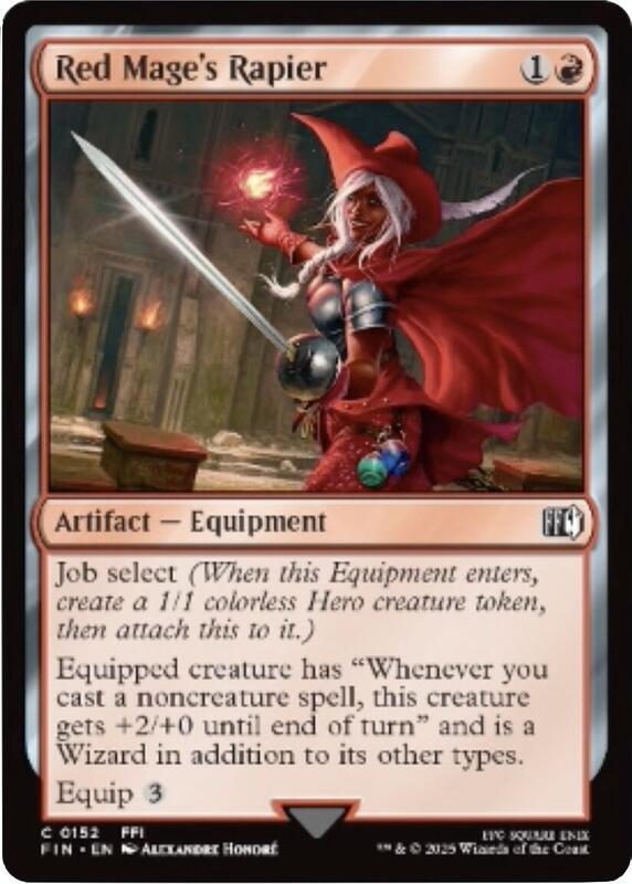 Red Mage's Rapier - FINAL FANTASY - Magic: The Gathering - TCGplayer.com