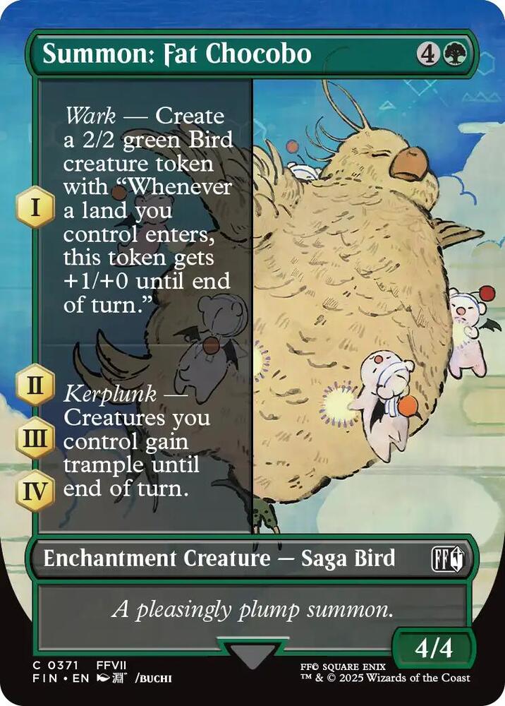 Summon: Fat Chocobo (Borderless) - FINAL FANTASY - Magic: The Gathering - TCGplayer.com