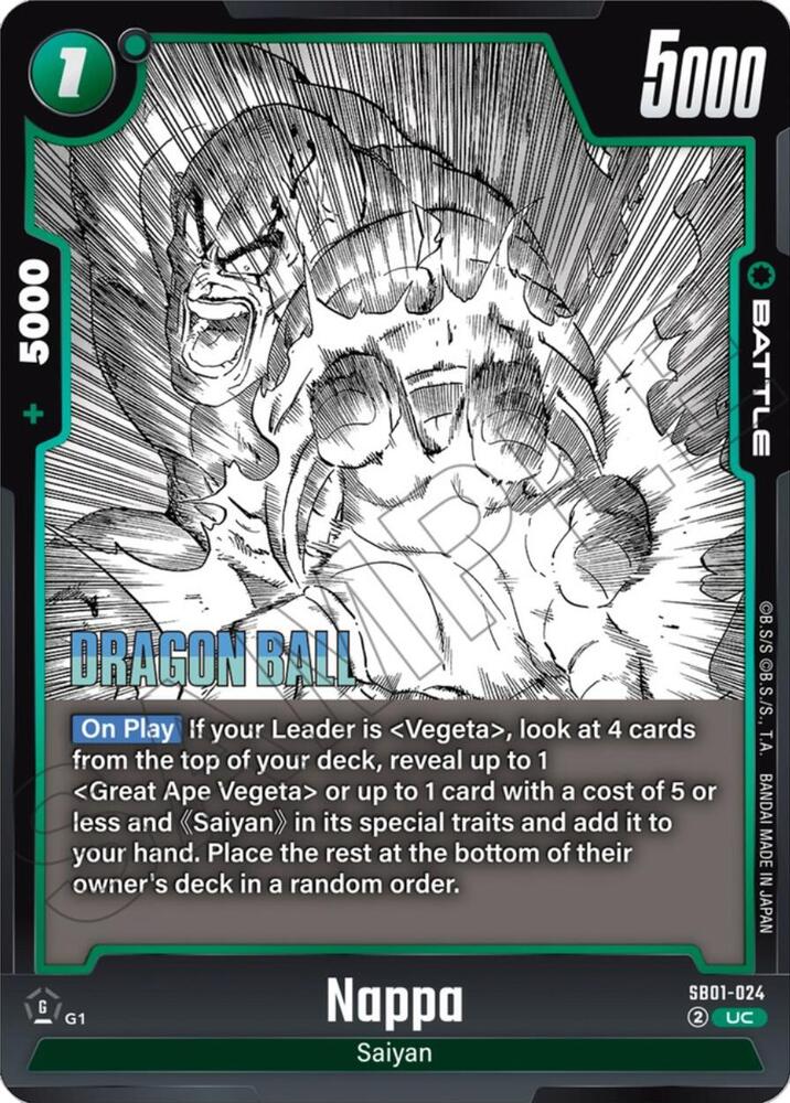 Nappa - Manga Booster 01 - Dragon Ball Super: Fusion World - TCGplayer.com