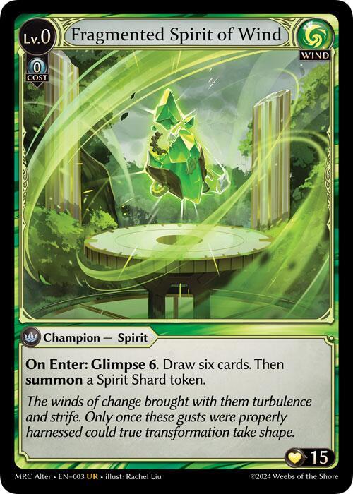 Fragmented Spirit of Wind - Mercurial Heart Alter Edition - Grand ...
