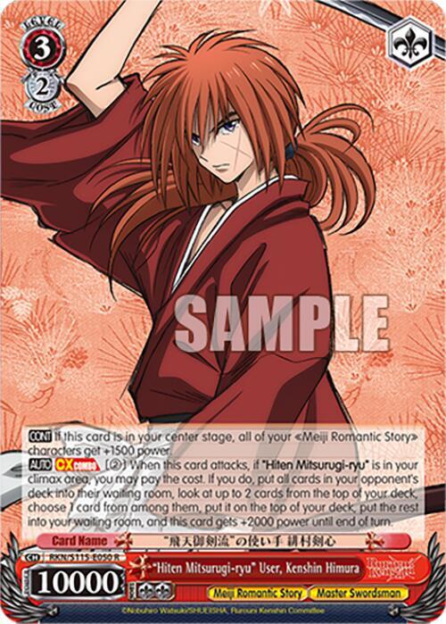 "Hiten Mitsurugi-ryu" User, Kenshin Himura - Rurouni Kenshin - Weiss Schwarz - TCGplayer.com
