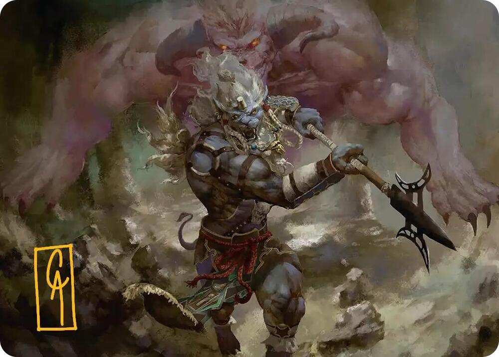 Kimahri, Valiant Guardian Art Card (Gold-Stamped Signature) - Art ...