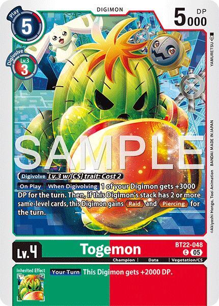 Togemon - Cyber Eden - Digimon Card Game - TCGplayer.com