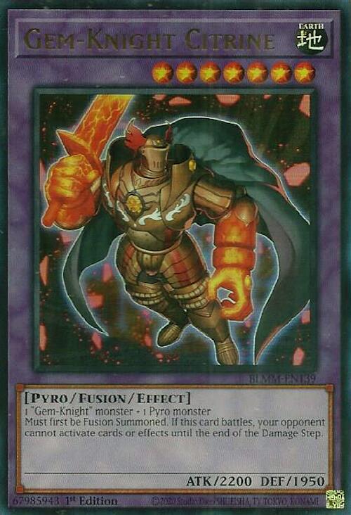 Gem-Knight Citrine - Battles of Legend: Monster Mayhem - YuGiOh ...