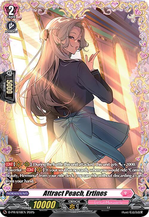 Attract Peach, Ertines - D Promo Cards - Cardfight Vanguard - TCGplayer.com