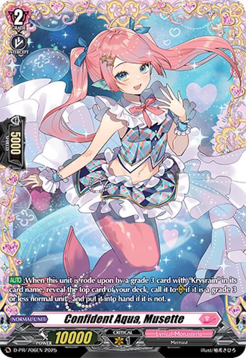 Confident Aqua, Musette - D Promo Cards - Cardfight Vanguard - TCGplayer.com