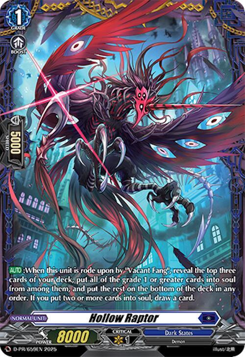 Hollow Raptor - D Promo Cards - Cardfight Vanguard - TCGplayer.com