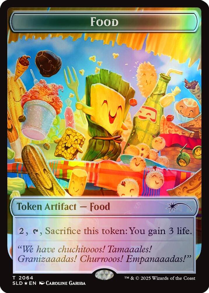 Food Token (2064) (Rainbow Foil) - Secret Lair Drop Series - Magic: The ...