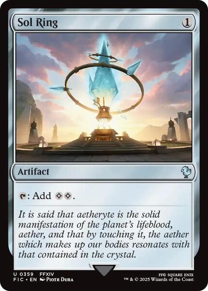 Sol Ring (0359) (Surge Foil) - Commander: FINAL FANTASY - Magic: The ...