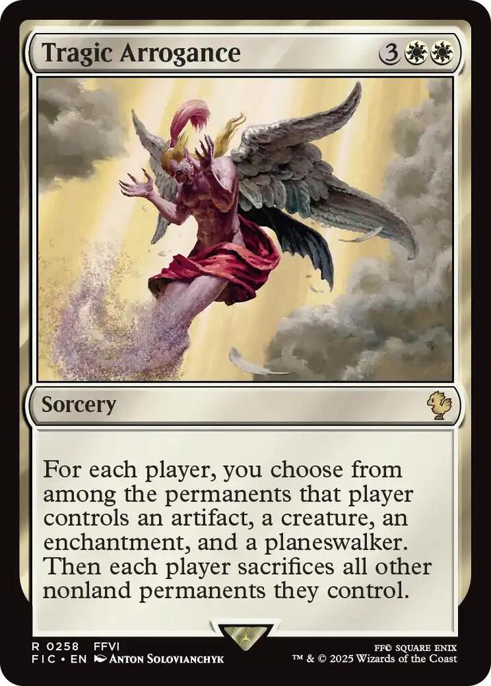 Tragic Arrogance (Surge Foil) - Commander: FINAL FANTASY - Magic: The Gathering - TCGplayer.com