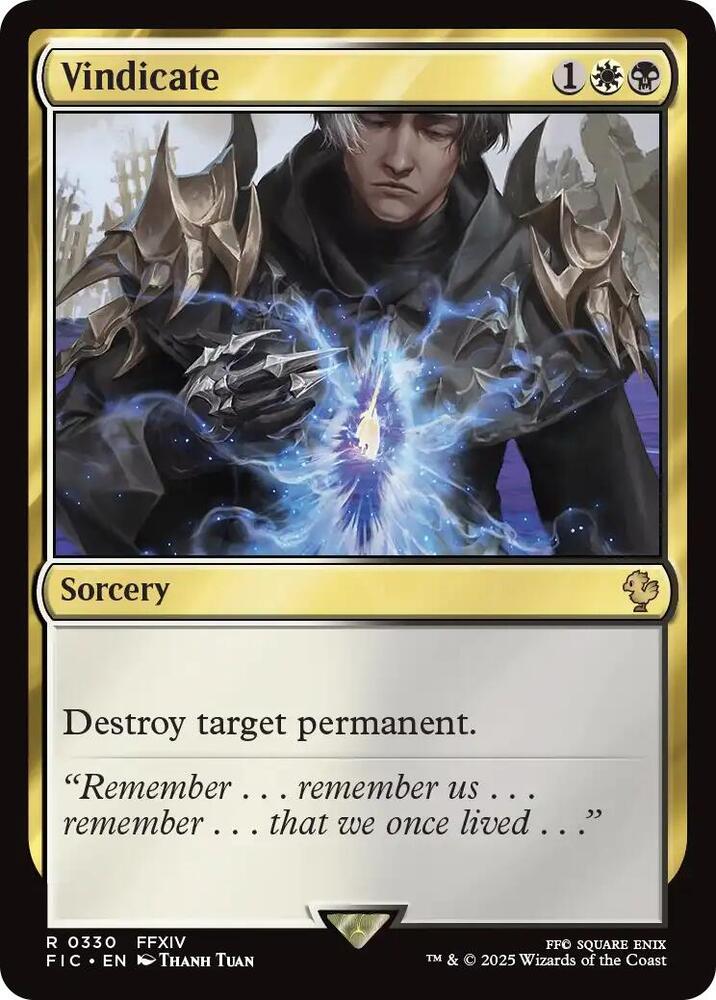 Vindicate (Surge Foil) - Commander: FINAL FANTASY - Magic: The Gathering - TCGplayer.com