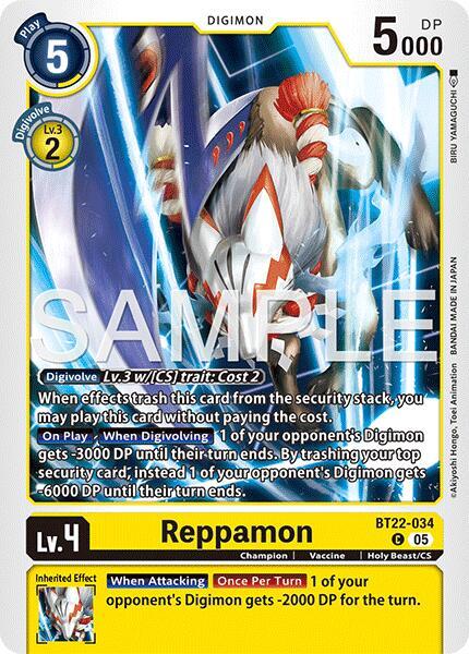 Reppamon - Cyber Eden - Digimon Card Game - TCGplayer.com
