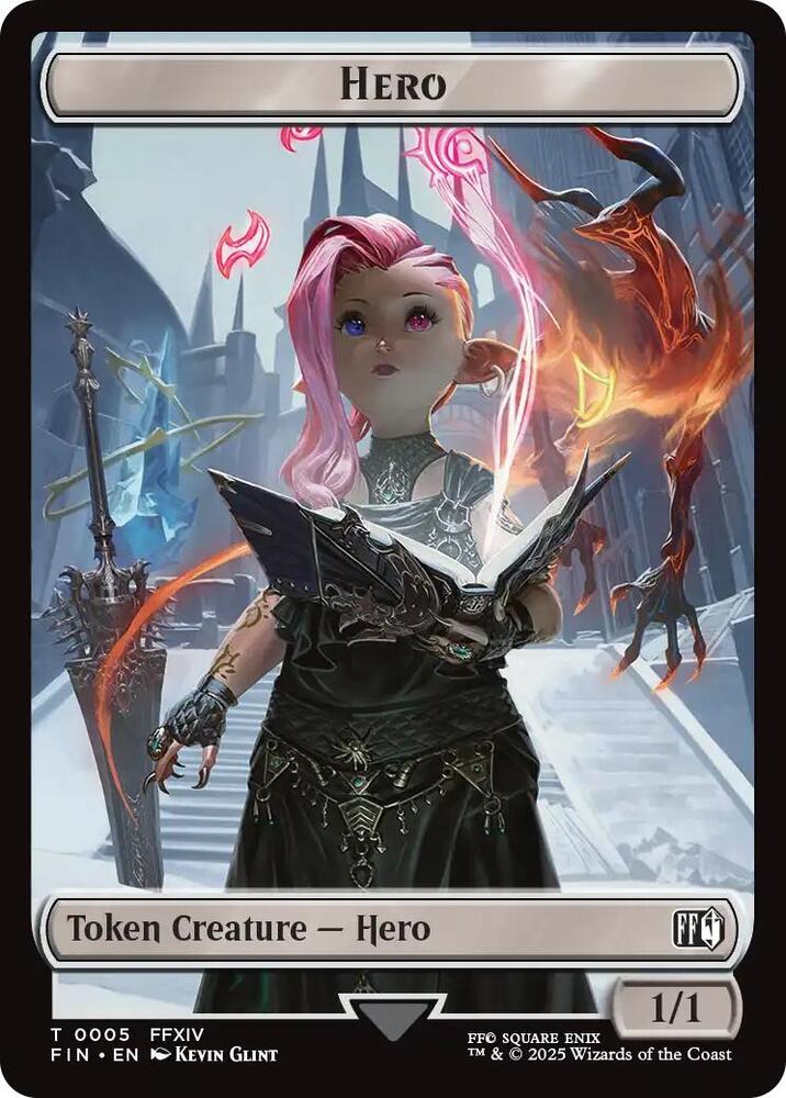 Hero (0005) // Food Double-Sided Token - FINAL FANTASY - Magic: The ...
