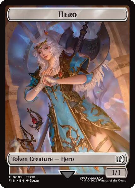 Hero (0009) // Frog Double-Sided Token - FINAL FANTASY - Magic: The ...