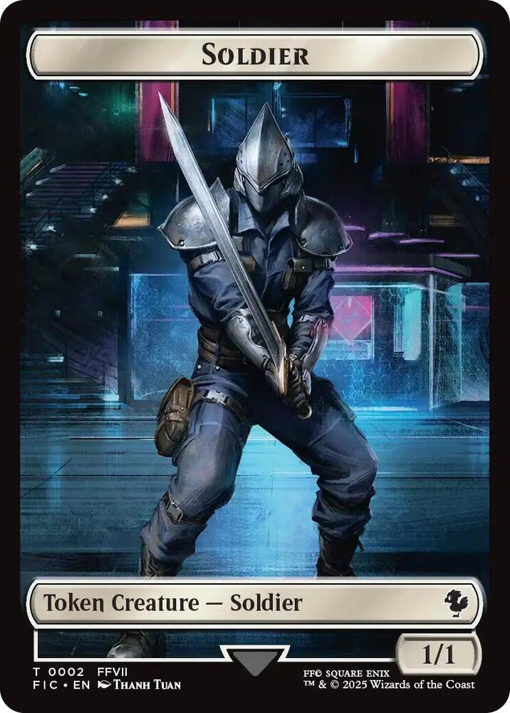 Soldier // Rebel Double-Sided Token (Surge Foil) - Commander: FINAL ...