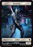Soldier // Rebel Double-Sided Token (Surge Foil) - Commander: FINAL ...