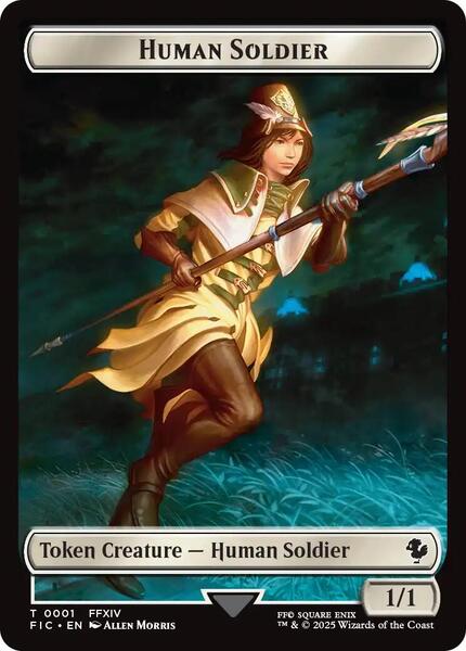Human Soldier // Hero (0008) Double-Sided Token - Commander: FINAL ...