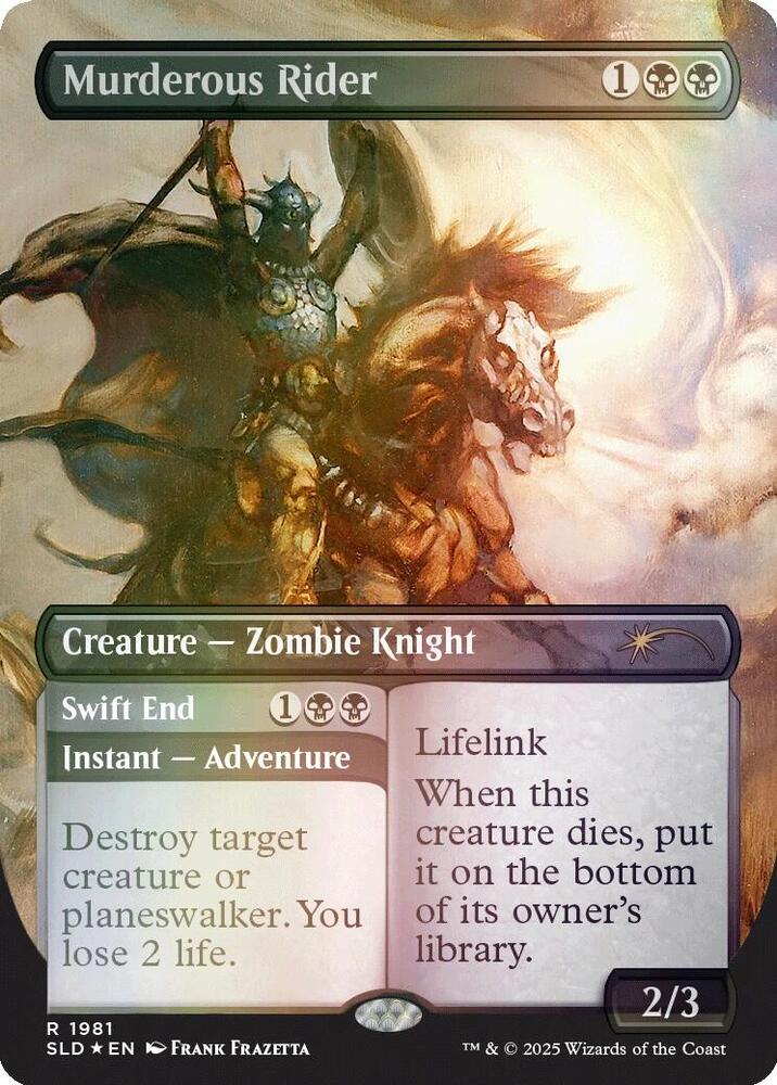 Murderous Rider (1981) (Rainbow Foil) - Secret Lair Drop Series - Magic ...