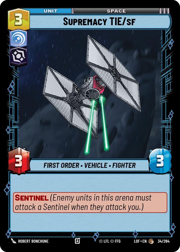 Supremacy TIE/sf - Legends of the Force - Star Wars: Unlimited ...