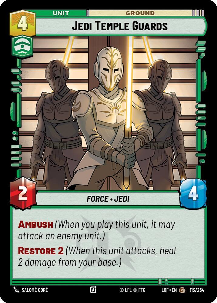 Jedi Temple Guards - Legends of the Force - Star Wars: Unlimited - TCGplayer.com