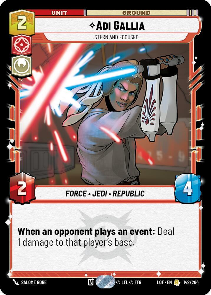 Adi Gallia - Stern and Focused - Legends of the Force - Star Wars: Unlimited - TCGplayer.com