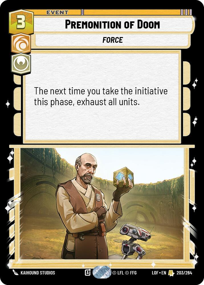 Premonition of Doom - Legends of the Force - Star Wars: Unlimited - TCGplayer.com