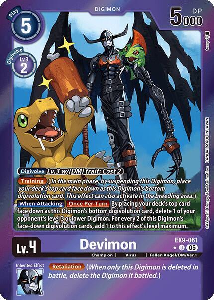 Devimon (Limited Foil) - Versus Monsters - Digimon Card Game ...