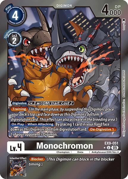 Monochromon (Limited Foil) - Versus Monsters - Digimon Card Game ...