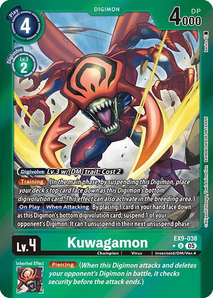 Kuwagamon (Limited Foil) - Versus Monsters - Digimon Card Game ...