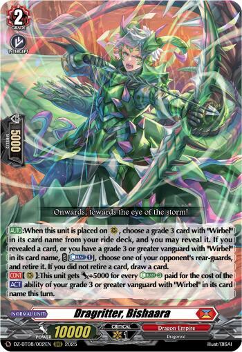 Dragritter, Bishaara - DZ-BT08: Knights 0f Rebirth - Cardfight Vanguard - TCGplayer.com