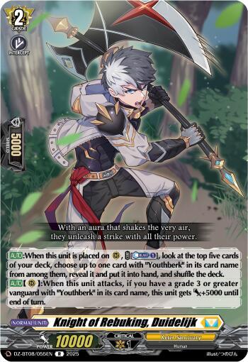Knight of Rebuking, Duidelijk - DZ-BT08: Knights 0f Rebirth - Cardfight Vanguard - TCGplayer.com