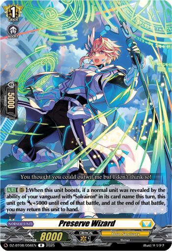 Preserve Wizard - DZ-BT08: Knights 0f Rebirth - Cardfight Vanguard - TCGplayer.com