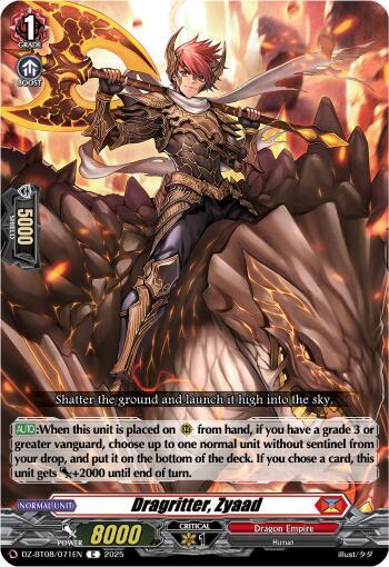 Dragritter, Zyaad - DZ-BT08: Knights 0f Rebirth - Cardfight Vanguard - TCGplayer.com