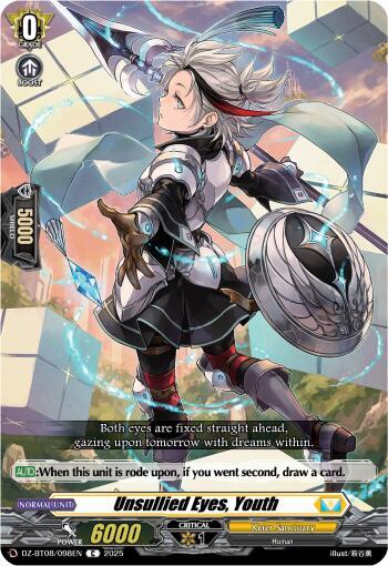 Unsullied Eyes, Youth - DZ-BT08: Knights 0f Rebirth - Cardfight Vanguard - TCGplayer.com