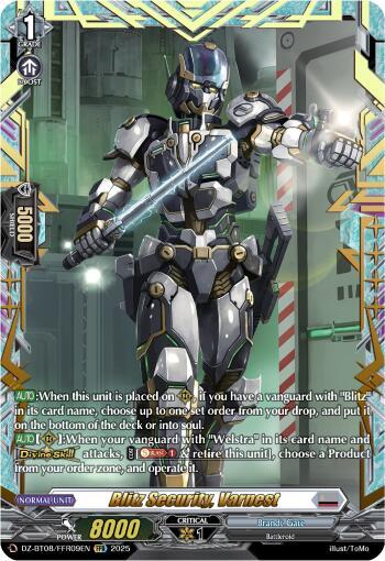 Blitz Security, Varnest (FFR) - DZ-BT08: Knights 0f Rebirth - Cardfight ...