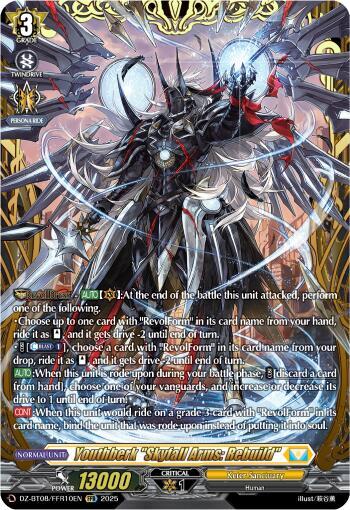 Youthberk "Skyfall Arms: Rebuild" (FFR) - DZ-BT08: Knights 0f Rebirth - Cardfight Vanguard ...
