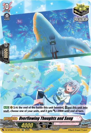 Overflowing Thoughts and Song - DZ-BT08: Knights 0f Rebirth - Cardfight Vanguard - TCGplayer.com