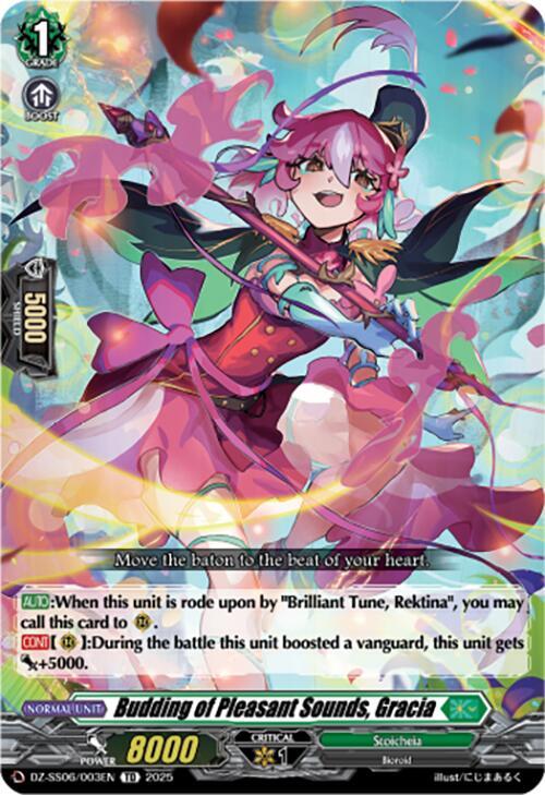 Budding of Pleasant Sounds, Gracia - DZ-SS06: Master Deckset -Urara Haneyama- - Cardfight ...