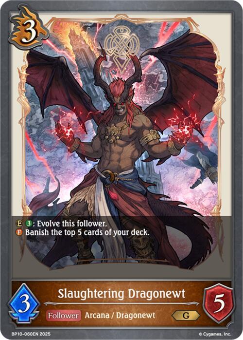 Slaughtering Dragonewt - BP10: Gods of the Arcana - Shadowverse: Evolve ...