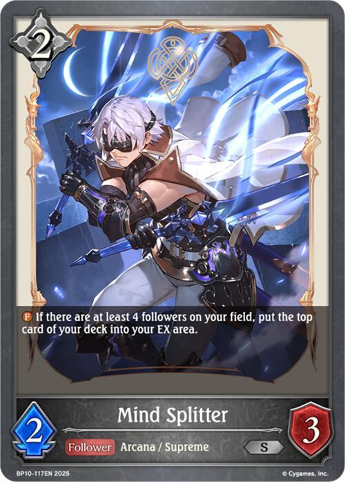 Mind Splitter - BP10: Gods of the Arcana - Shadowverse: Evolve - TCGplayer.com