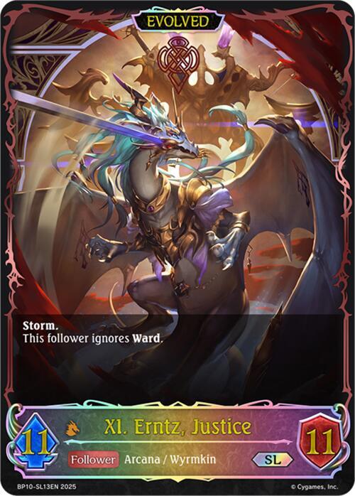 XI. Erntz, Justice (Evolved) (SL) - BP10: Gods of the Arcana - Shadowverse: Evolve - TCGplayer.com
